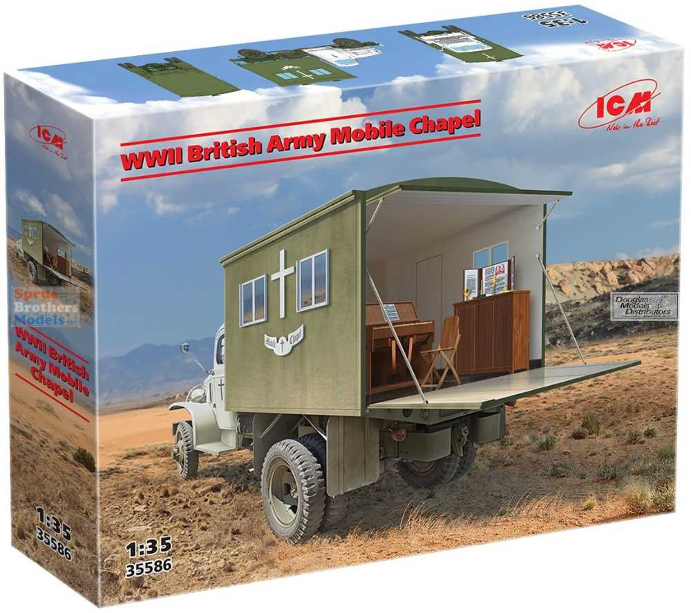 ICM35586 1:35 ICM WW2 British Army Mobile Chapel - Sprue Brothers ...