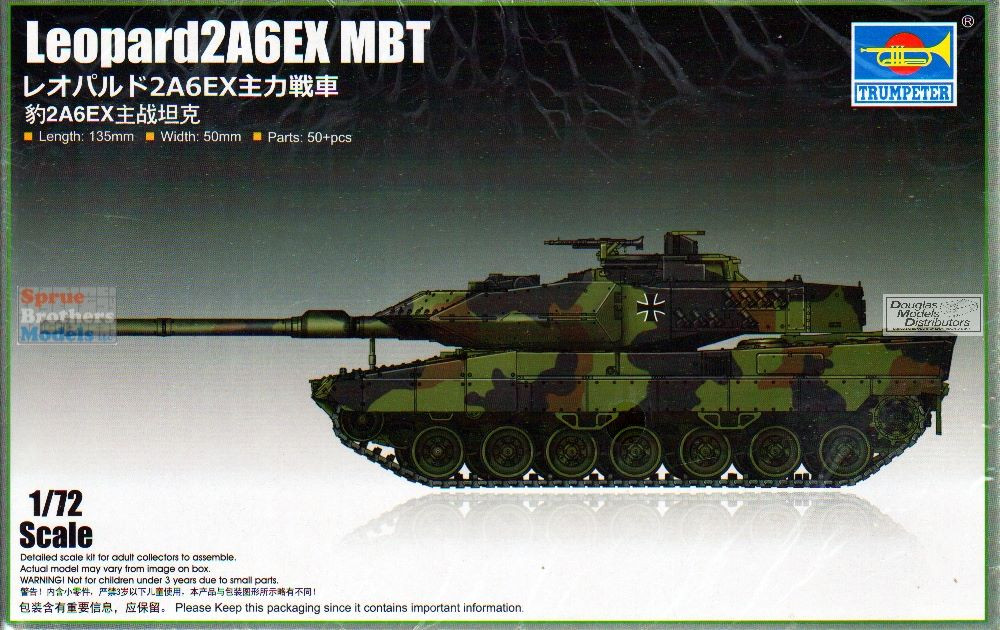 TRP07192 1:72 Trumpeter German Leopard 2A6EX MBT - Sprue Brothers ...