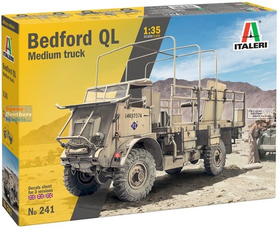 ITA0241 1:35 Italeri Bedford QL Medium Truck - Sprue Brothers Models LLC