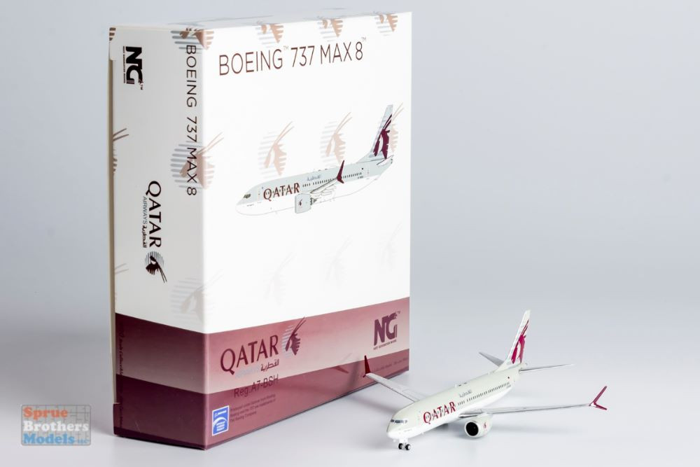 NGM88018 1:400 NG Model Qatar Airways B737 Max8 Reg #A7-BSH (pre ...