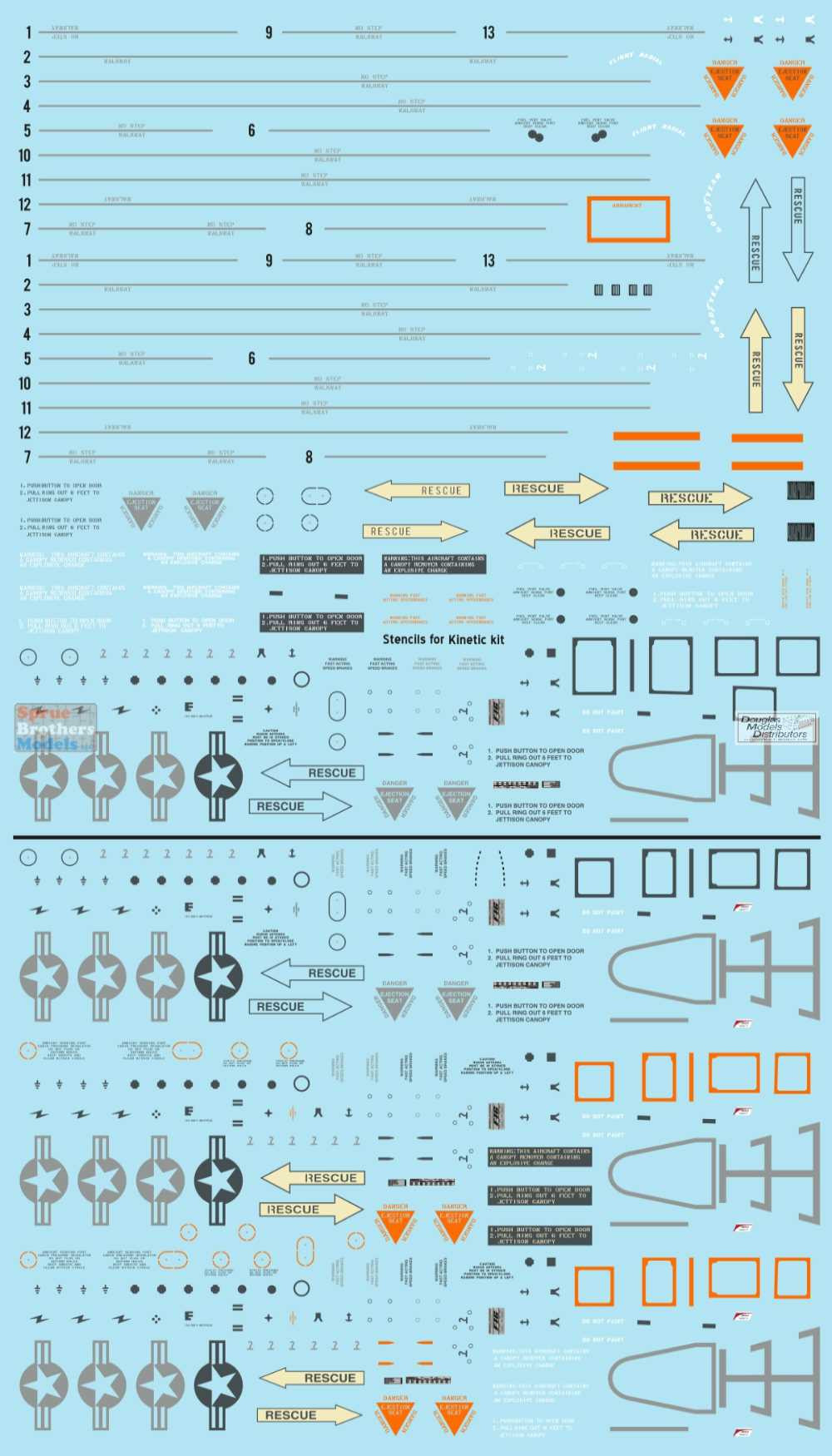 BMA48037 1:48 Bullseye Model Aviation Decals - 'PACAF Vipers' (F-16C F ...