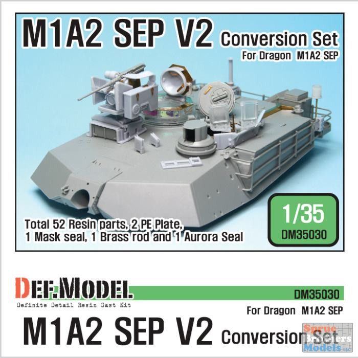 DEFDM35030 1:35 DEF Model M1A2 SEP V2 Conversion Set (DRA kit) - Sprue ...