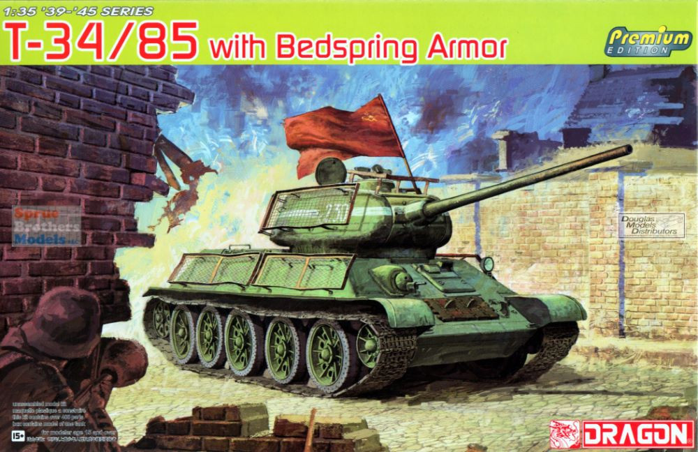 DML6266 1:35 Dragon T-34/85 with Bedspring Armor - Sprue Brothers ...
