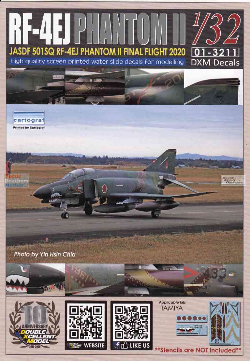 CAM32090 1:32 CAM Decals F-4EJ Phantom II Phar East Phantoms #32090 ...
