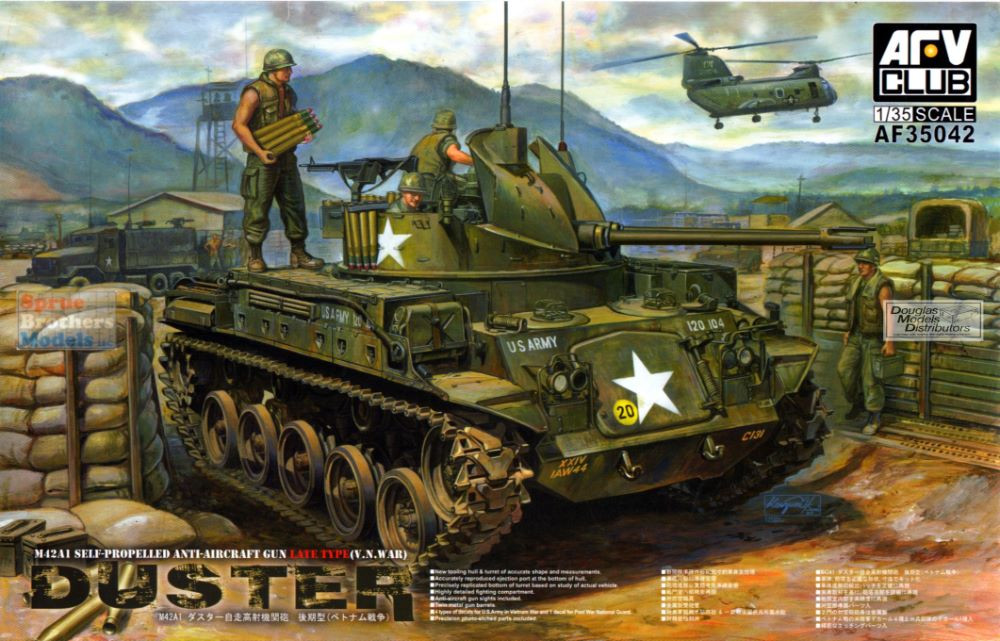 AFV35042 1:35 AFV Club M42 Duster Self Propelled AA Gun - Sprue ...
