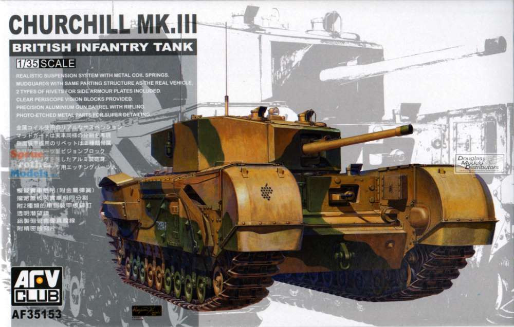 AFV35153 1:35 AFV Club Churchill Mk III British Infantry Tank - Sprue ...