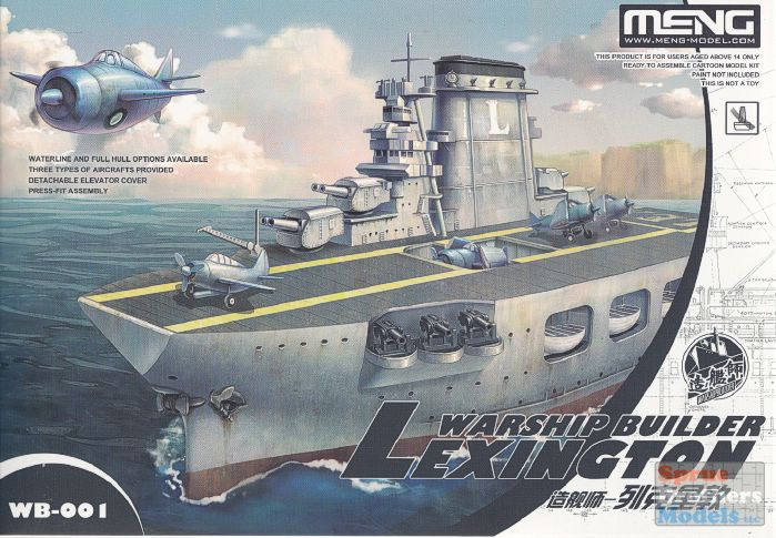 MNGWB001 Meng Warship Builder - USS Lexington - Sprue Brothers Models LLC