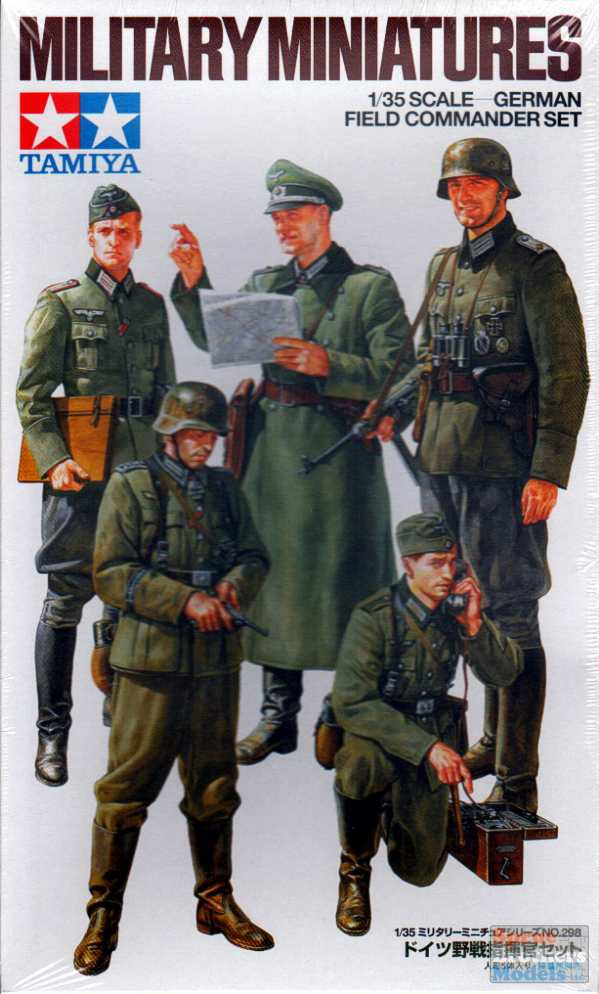 TAM35298 1:35 Tamiya German Field Commander Figure Set - Sprue Brothers ...