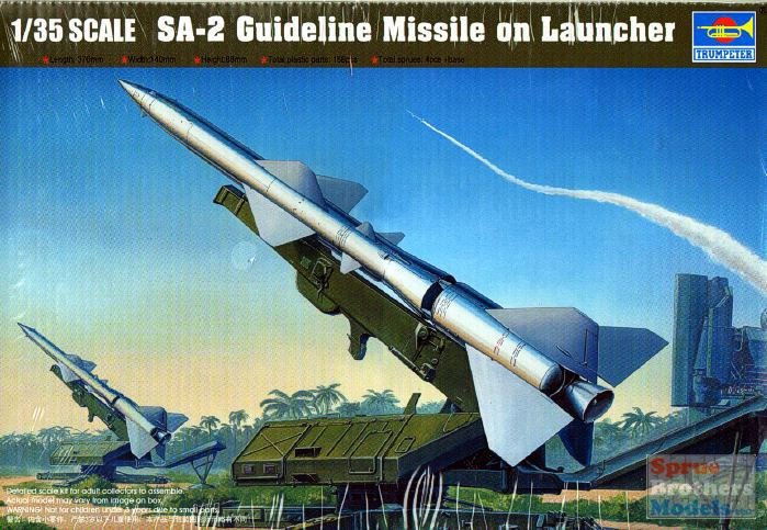 TRP00206 1:35 Trumpeter SA-2 SAM Missile with Launcher - Sprue Brothers ...