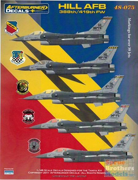 AFD48024 1:48 Afterburner Decals F-16CJ F-16DJ Block 50 Falcon "52nd ...