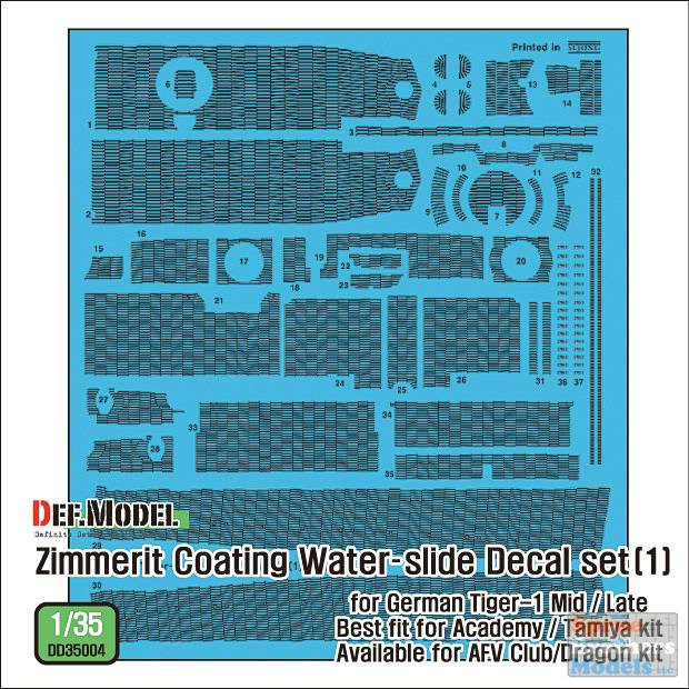 DEFDD35012 1:35 DEF Decal - Brummbar IV Late Production Zimmerit ...