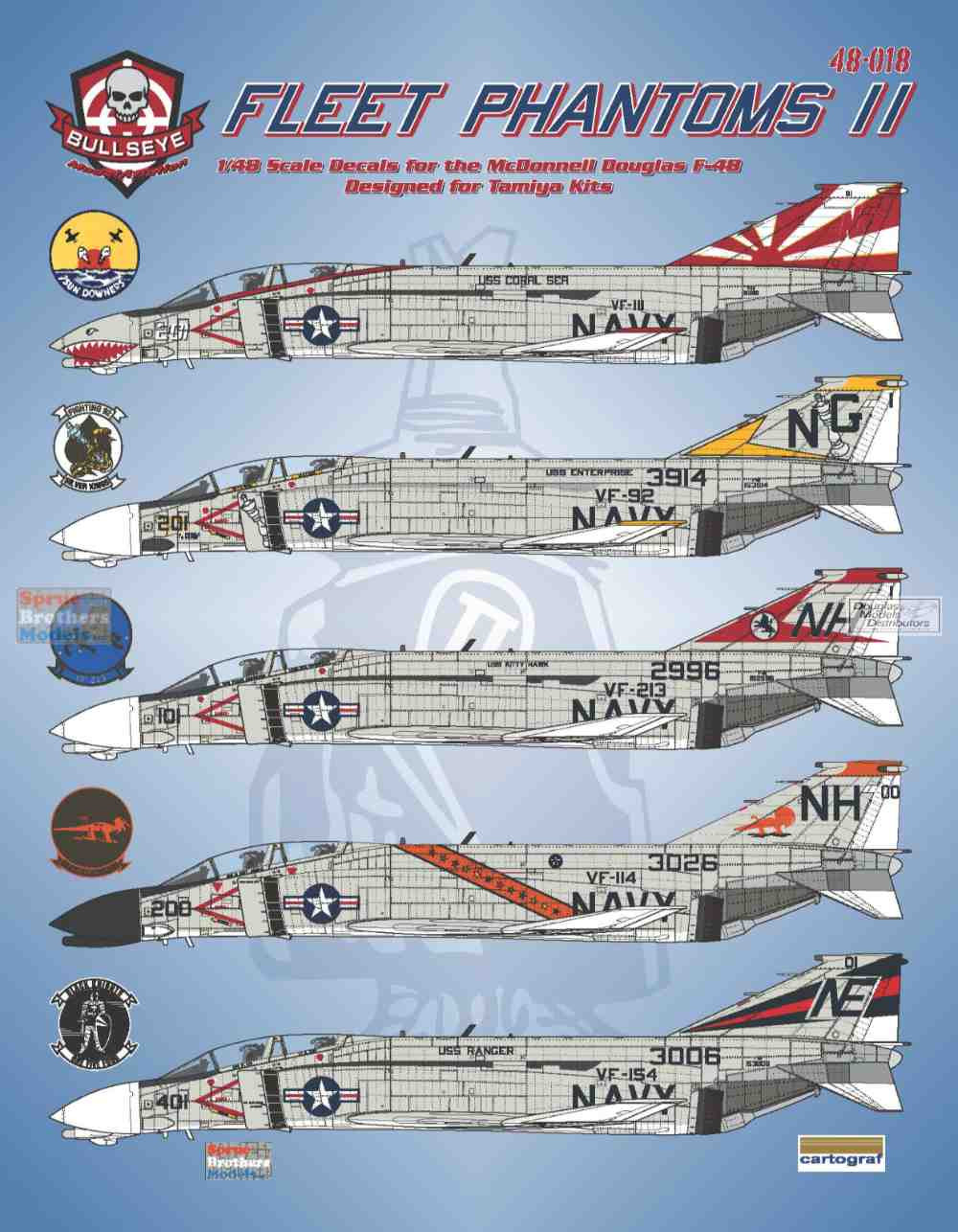 CARCD48064 1:48 Caracal Models Decals - F-100D/F Super Sabre in Vietnam Part 1 - Sprue Brothers ...