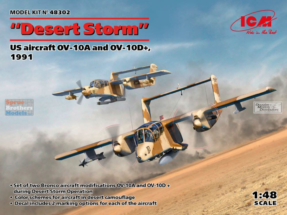 ICM48302 1:48 ICM 'Desert Storm' OV-10A and OV-10D+ Bronco 1991 [2 kits ...