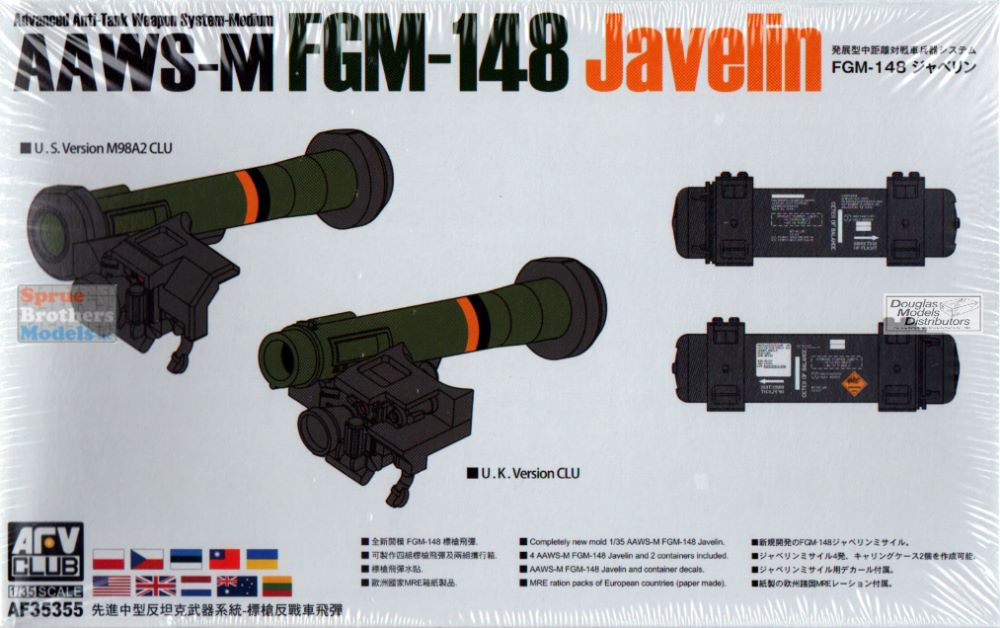 AFV35355 1:35 AFV Club AAWS-M FGM-148 Javelin - Sprue Brothers Models LLC