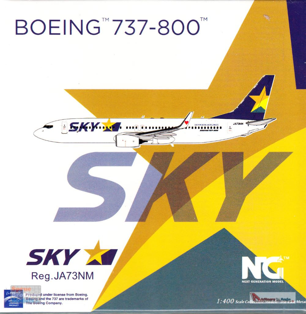 NGM58141 1:400 NG Model Skymark Airlines B737-800 Reg #JA73NM (pre ...