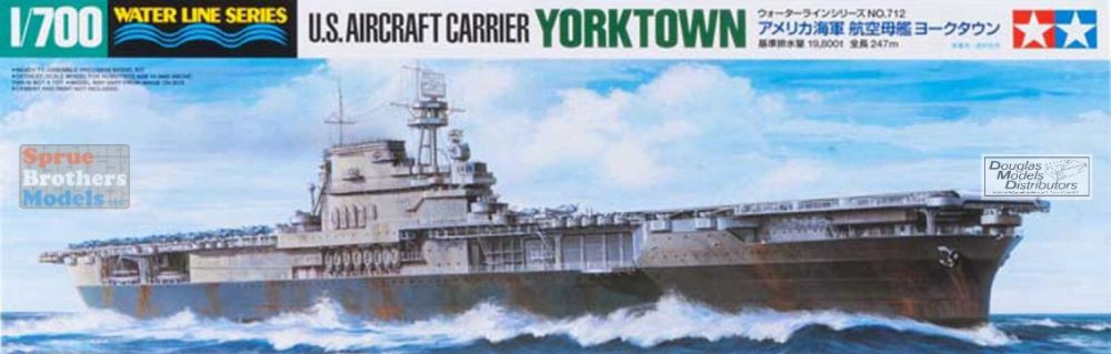 TAM31712 1:700 Tamiya USS Yorktown - Sprue Brothers Models LLC