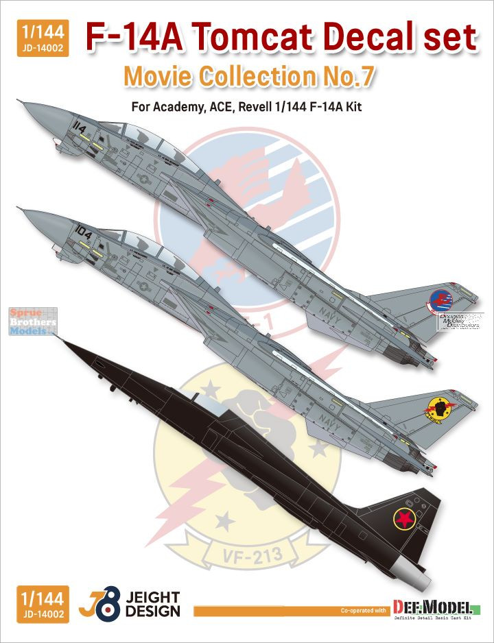 DEFJD14002 1:144 DEF Model Jeight Design Decal Set - Movie Collection ...