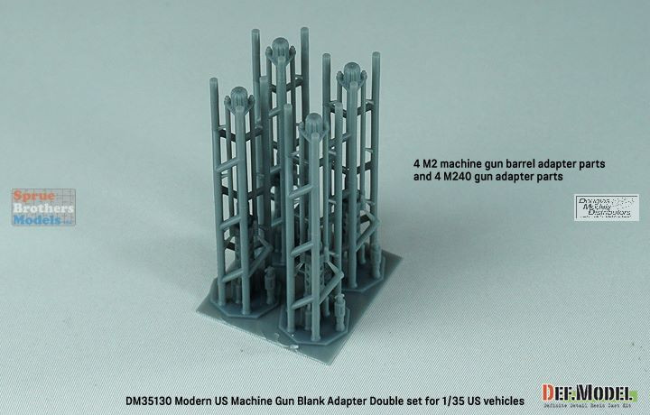 DEFDM35130 1:35 DEF Model Modern US Machine Gun Blank Adapter Double ...