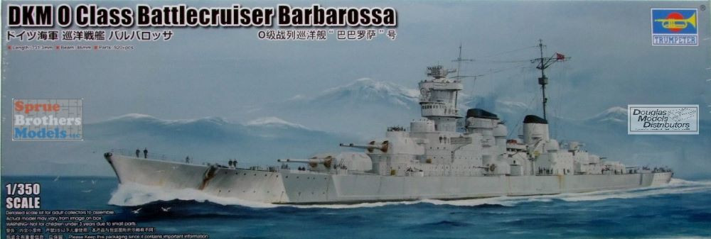 TRP05370 1:350 Trumpeter DKM O Class Battlecruiser Barbarossa - Sprue ...
