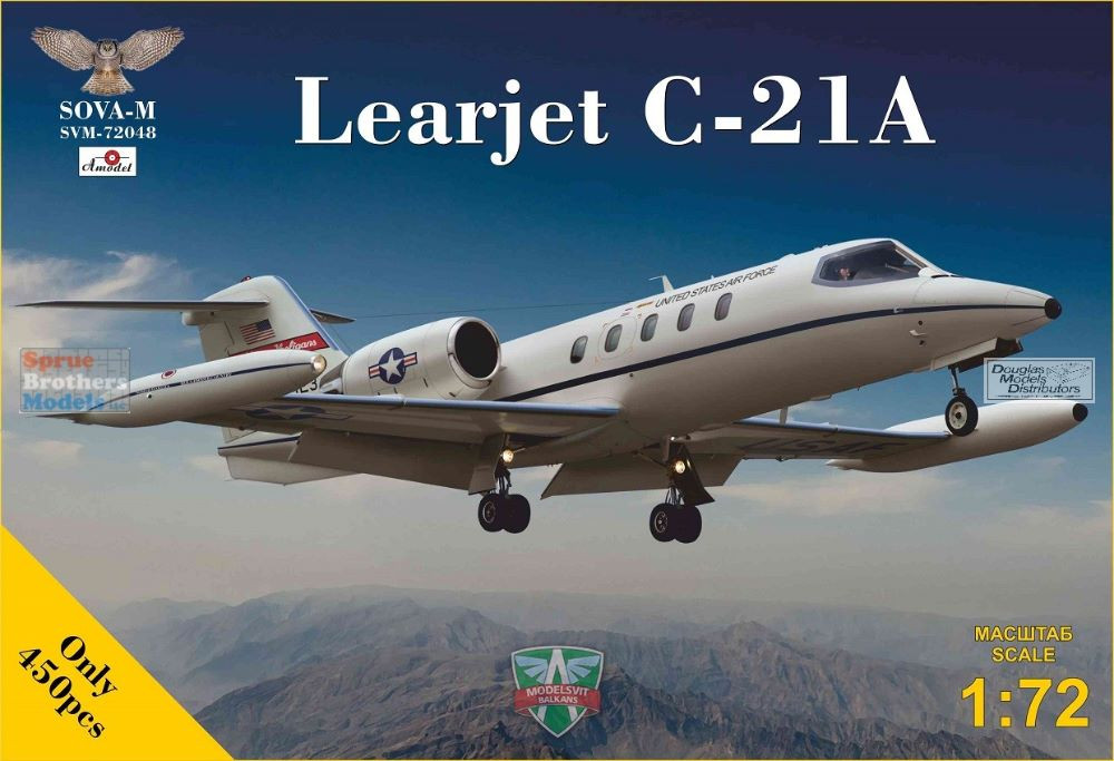 MDVSV72048 1:72 Modelsvit SOVA-M Learjet USAF C-21A - Sprue Brothers ...