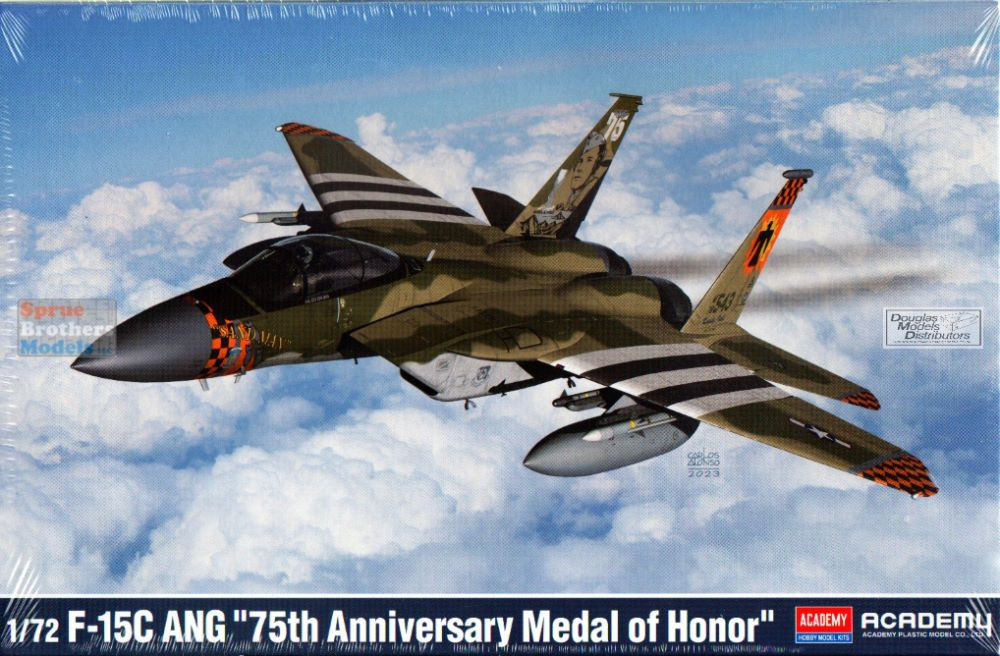 ACA12582 1:72 Academy F-15C Eagle ANG '75th Anniversary Medal of Honor ...