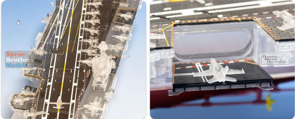 MGF6502 1:700 Magic Factory USS Gerald Ford CVN-78 Pre-Painted / Clear ...