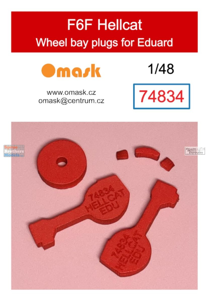 OMK74834 1:48 Omask Wheel Bay Plugs - F6F Hellcat (EDU kit) - Sprue ...