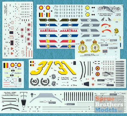 WBD48004 1:48 Warbird Decals - F-105 Thunderchief 'Thunderbirds' #48004 ...