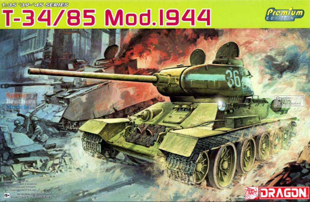 DML6319 1:35 Dragon T-34/85 Mod. 1944 ~ Premium Edition - Sprue ...