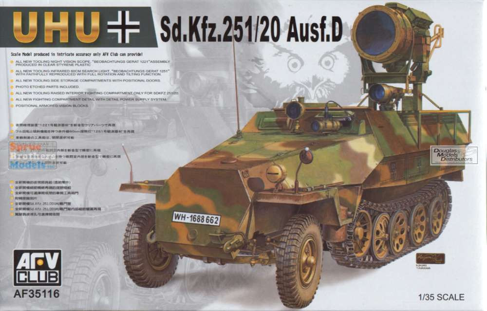 AFV35116 1:35 AFV Club Sd.Kfz.251/1 Ausf.D UHU - Sprue Brothers Models LLC