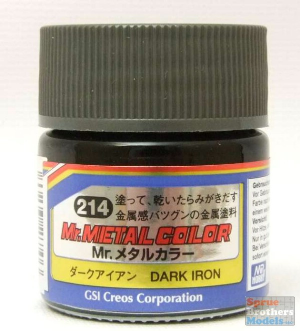 GUNMC214 Gunze GSI Creos Mr Metal Color 10ml - Dark Iron - Sprue ...