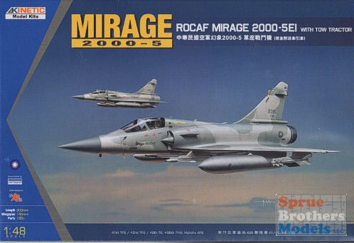 KIN48045 1:48 Kinetic ROCAF Mirage 2000-5Ei with Tow Tractor - Sprue ...