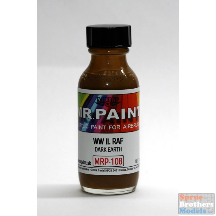MRP132 MRP/Mr Paint - WW2 US Interior Bronze-Green 30ml (for Airbrush ...