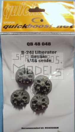 QBT48048 1:48 Quickboost B-24 B-24J Liberator Engines (REV kit) #48048 ...