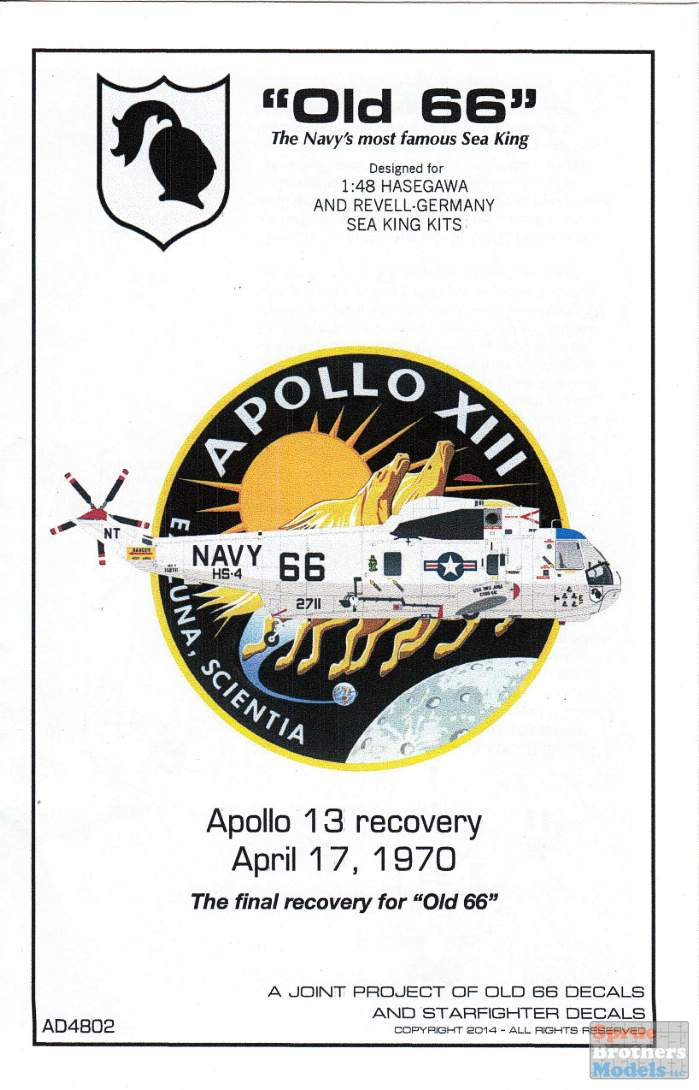 SBD48006 1:48 SB Decals US Navy SH-3 Sea Kings in Hi-Vis Part 1 - Sprue ...