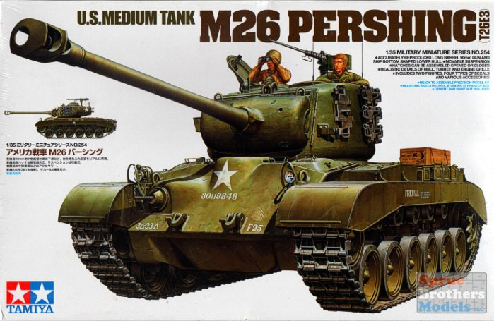 TAM35254 1:35 Tamiya M26 Pershing Medium Tank #35254 - Sprue Brothers ...