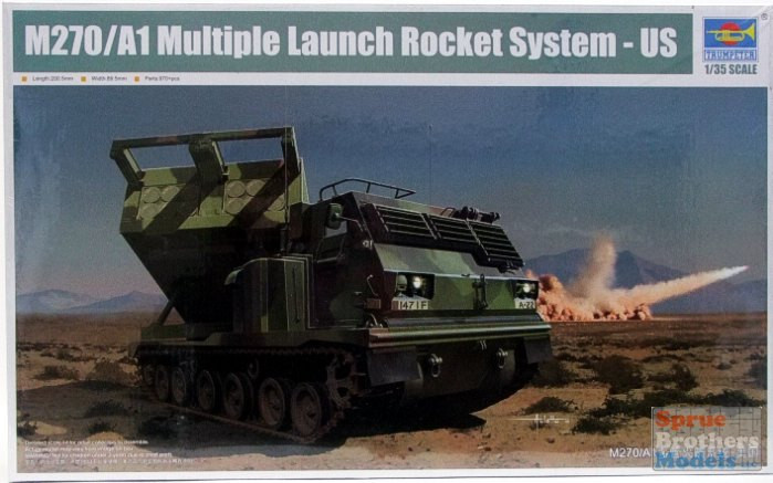 TRP01049 1:35 Trumpeter US M270A1 Multiple Launch Rocket System (MLRS ...