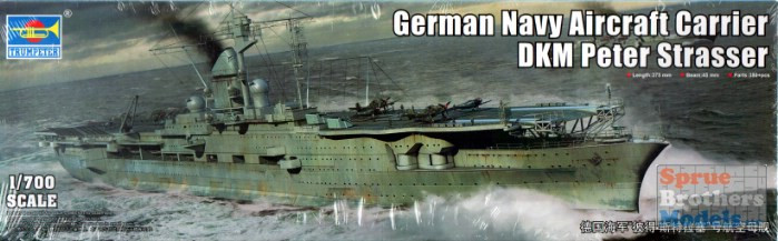 TRP06710 1:700 Trumpeter DKM Peter Strasser Aircraft Carrier - Sprue ...