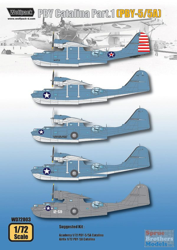 WPDDEC48011 1:48 Wolfpack Decal - PBY Catalina Part 2: Black Cat ...