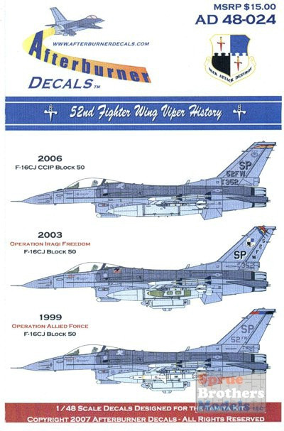Afterburner Decals Products - Sprue Brothers Models LLC