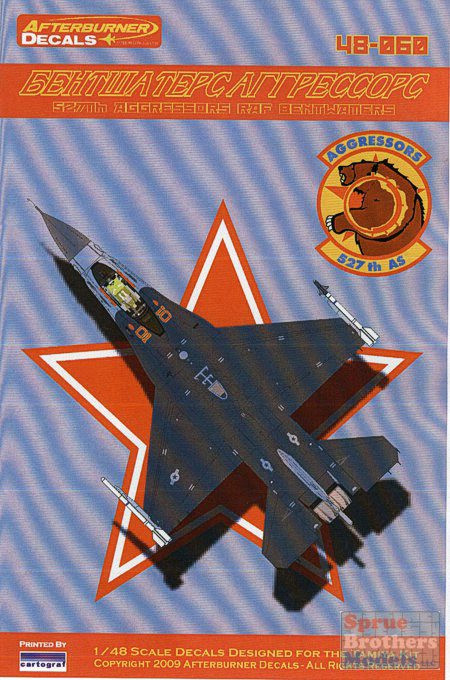 AFD48060 1:48 Afterburner Decals F-16C Falcon 527th Aggressors RAF ...