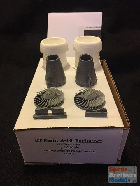 GTR32008 1:32 GT Resin A-10 Thunderbolt II Engine Set (TRP kit) - Sprue ...