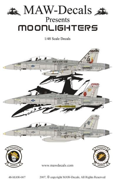 MAW48004 1:48 MAW Decals - VMFA-533 VMFA(AW)-533 Night Hawks History ...