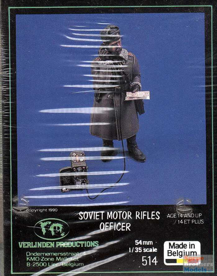 VER0514 1:35 Verlinden Soviet Motor Rifles Officer Figure - Sprue ...