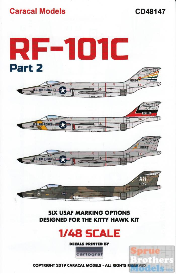 CARCD48122 1:48 Caracal Models Decals - C-130H Hercules 'Guard Herks' - Sprue Brothers Models LLC