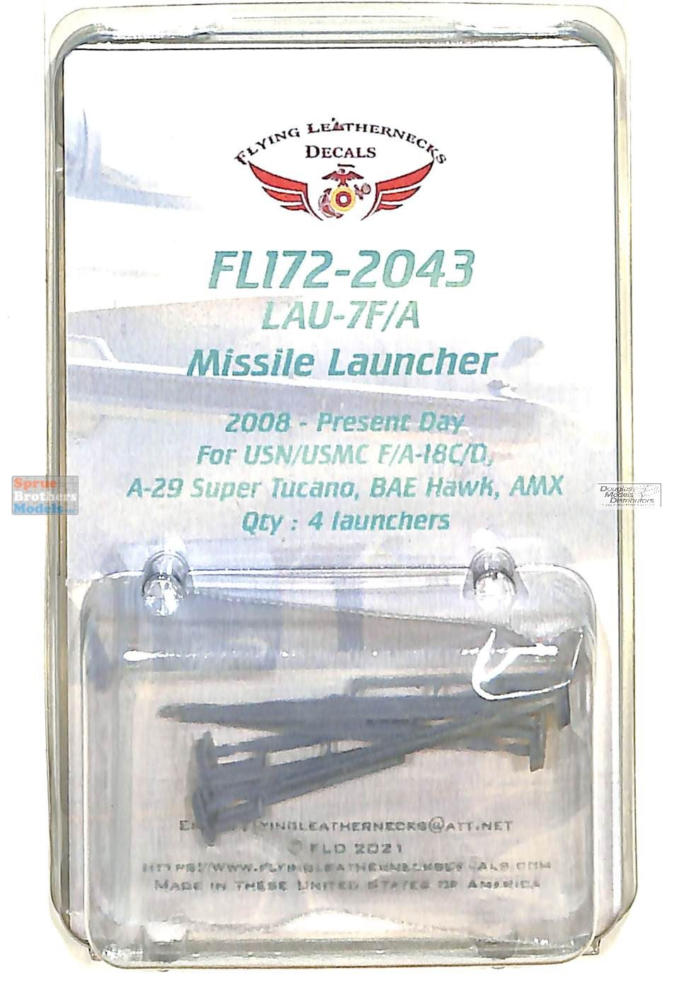 ORDFL1722043 1:72 Flying Leathernecks LAU-7F/A Missile Launcher Set ...