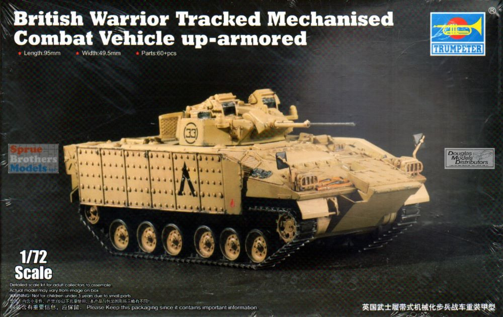 TRP07102 1:72 Trumpeter British Warrior Tracked Mechanized Combat ...