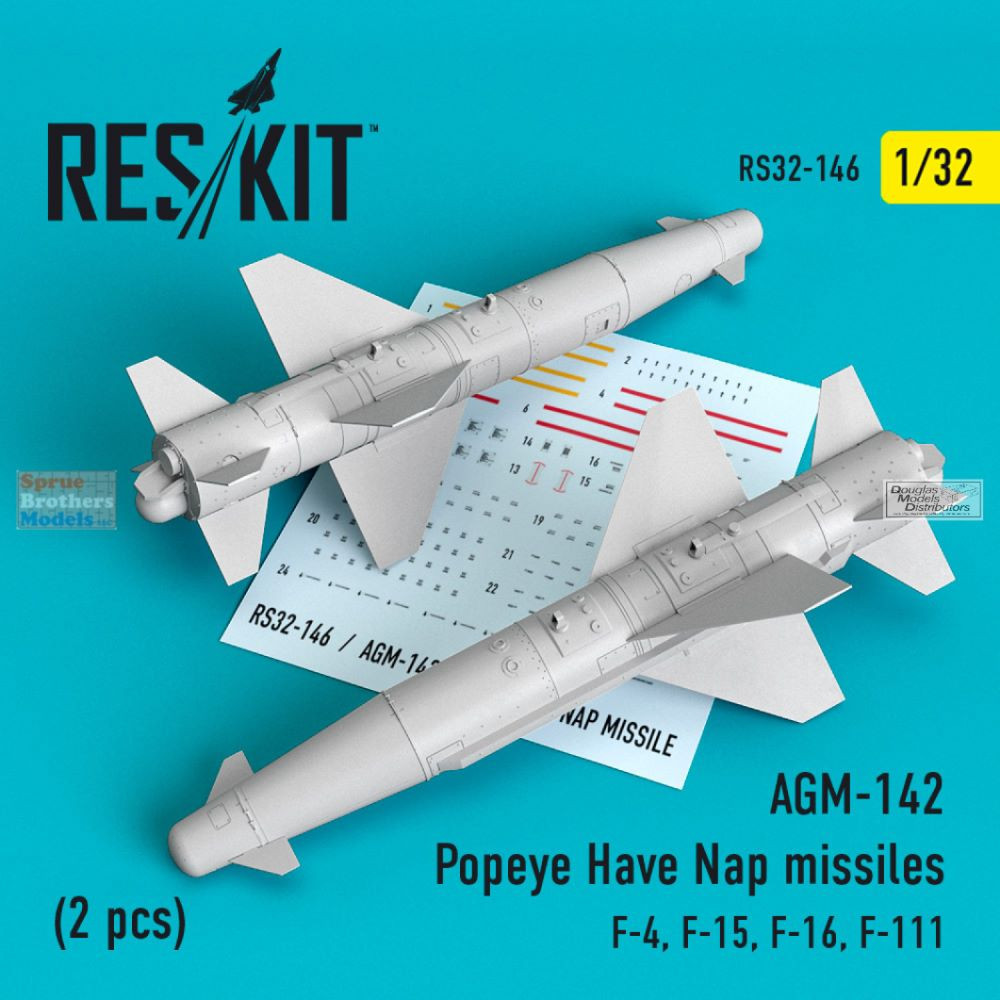 RESRS320146 1:32 ResKit AGM-142 Popeye Have Nap Missile Set - Sprue ...