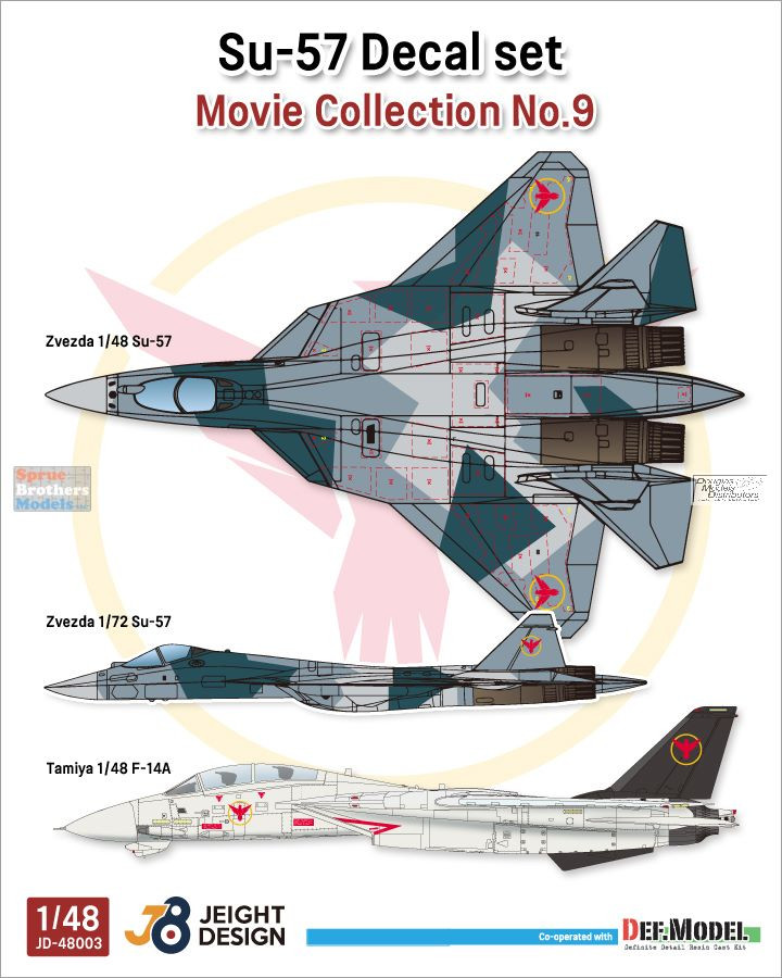 DEFJD72006 1:72 DEF Model Jeight Design Decal Set - Movie Collection #5 ...