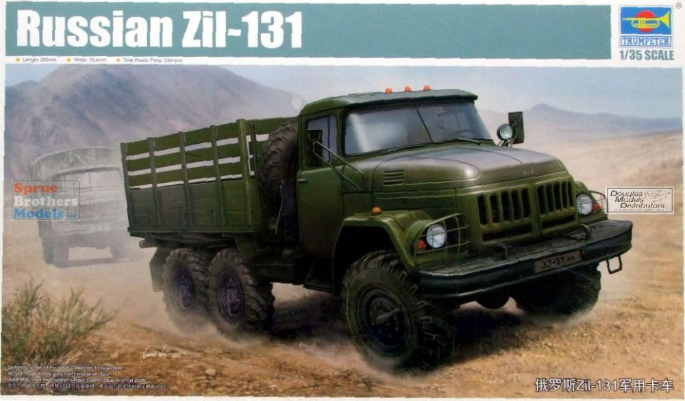 TRP01031 1:35 Trumpeter Russian Zil-131 Truck - Sprue Brothers Models LLC